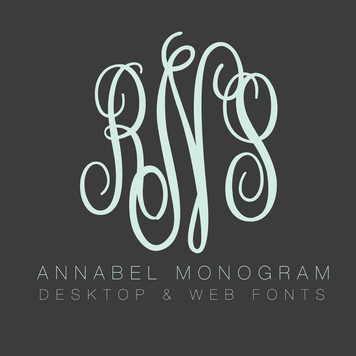 Nouveau Belle Monogram Script TYPEFACE FONT – HERRINGTON DESIGN