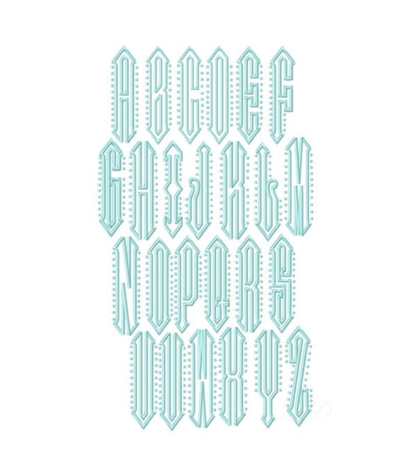 Diamond Dot 3.5" Monogram Font – HERRINGTON DESIGN