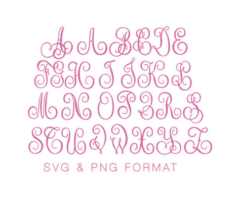 King Street SVG PNG Monogram Font – HERRINGTON DESIGN