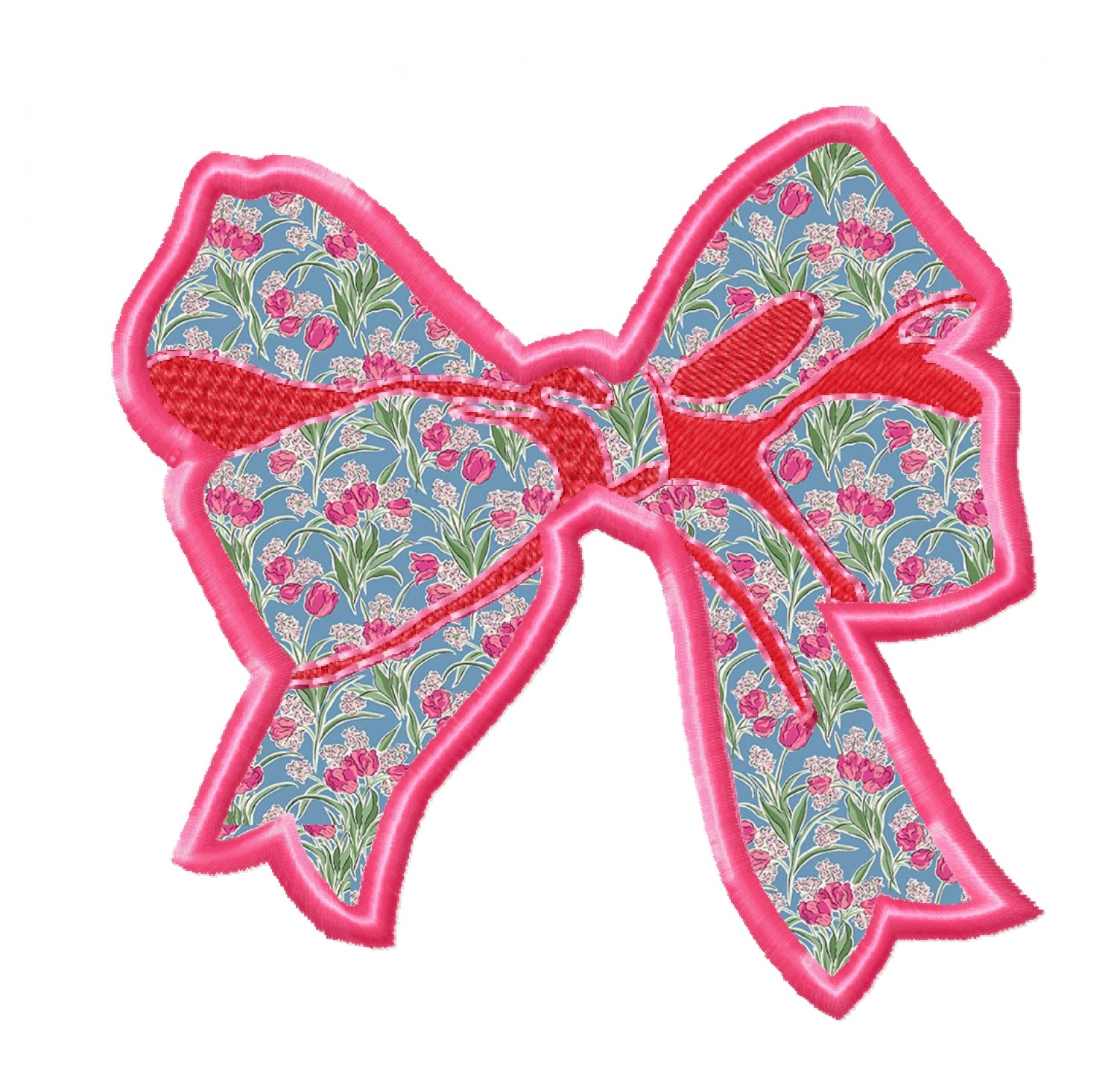 Big Southern Bow Applique Embroidery Machine Design – HERRINGTON DESIGN