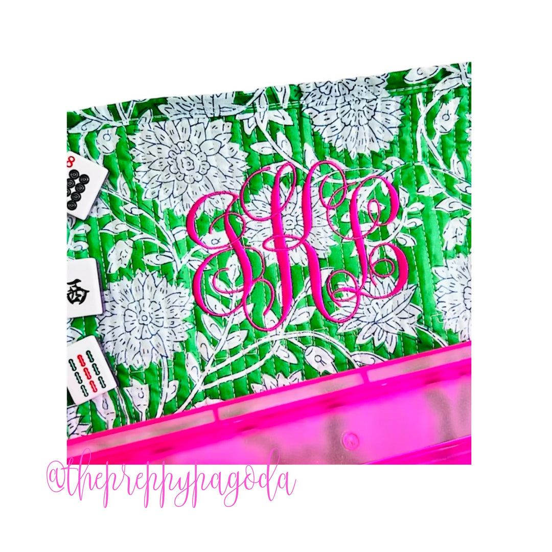 Vine Monogram Embroidery Font