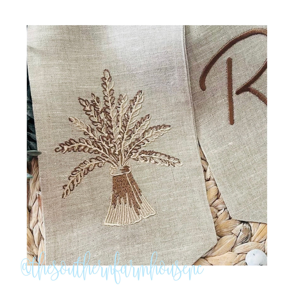 Harvest Wheat Bouquet Embroidery Design – HERRINGTON DESIGN