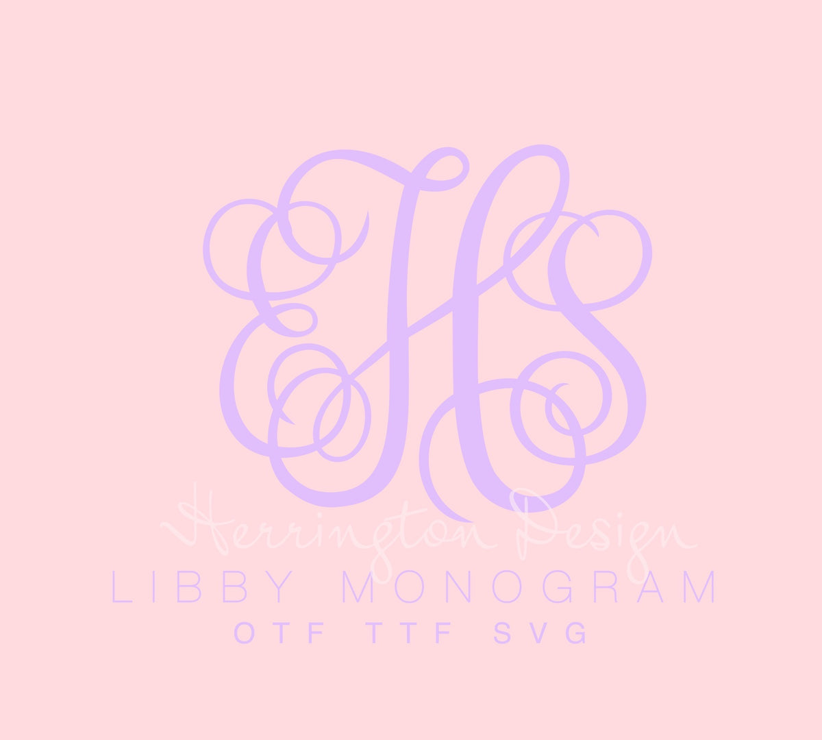 Libby Script Monogram Desktop & Web FONT – HERRINGTON DESIGN