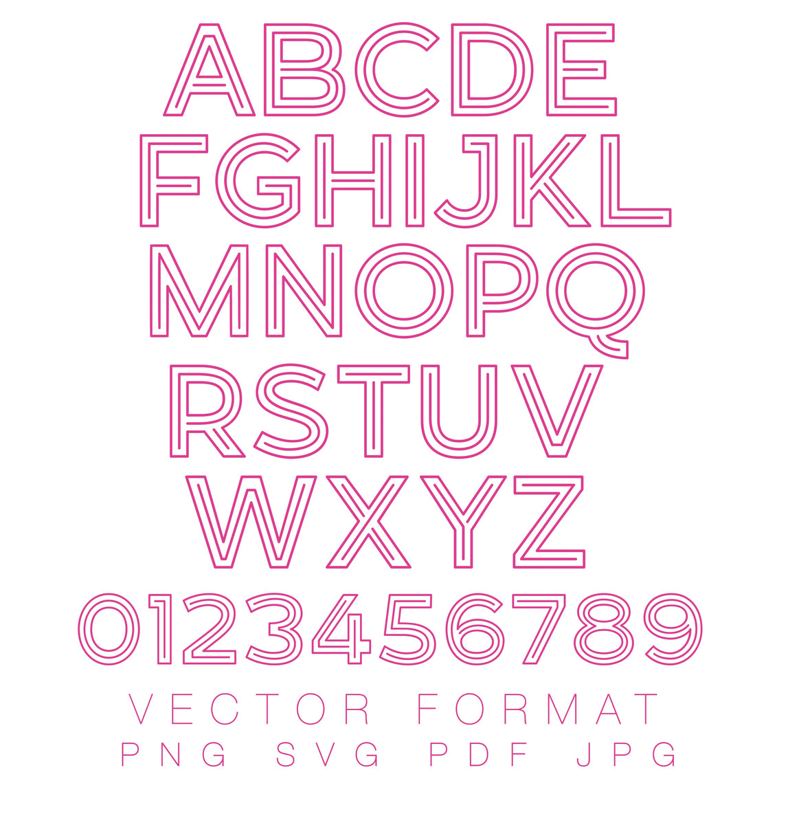 Neon Signage Vector Format PNG SVG PDF JPG – HERRINGTON DESIGN