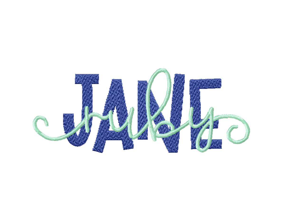 Ruby Jane Embroidery Font 4x4 – HERRINGTON DESIGN