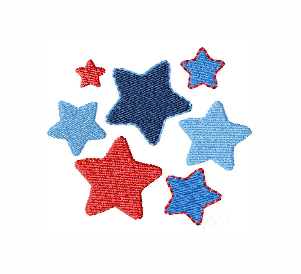 Accent Stars Embroidery Design – HERRINGTON DESIGN