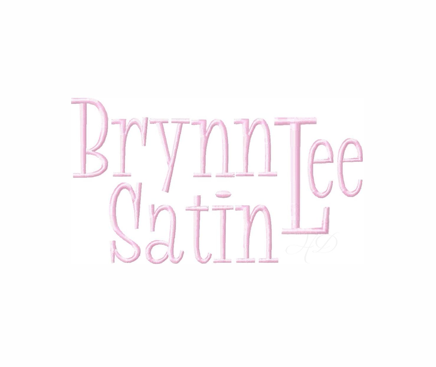 Brynn Lee Satin Stitch 4x4 Font Package – HERRINGTON DESIGN