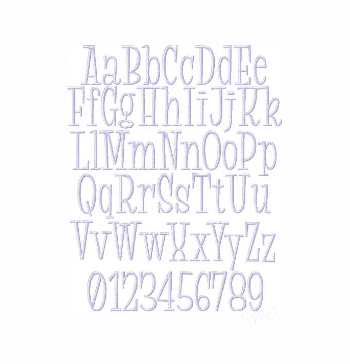 Brynn Lee Satin Stitch 4x4 Font Package – HERRINGTON DESIGN