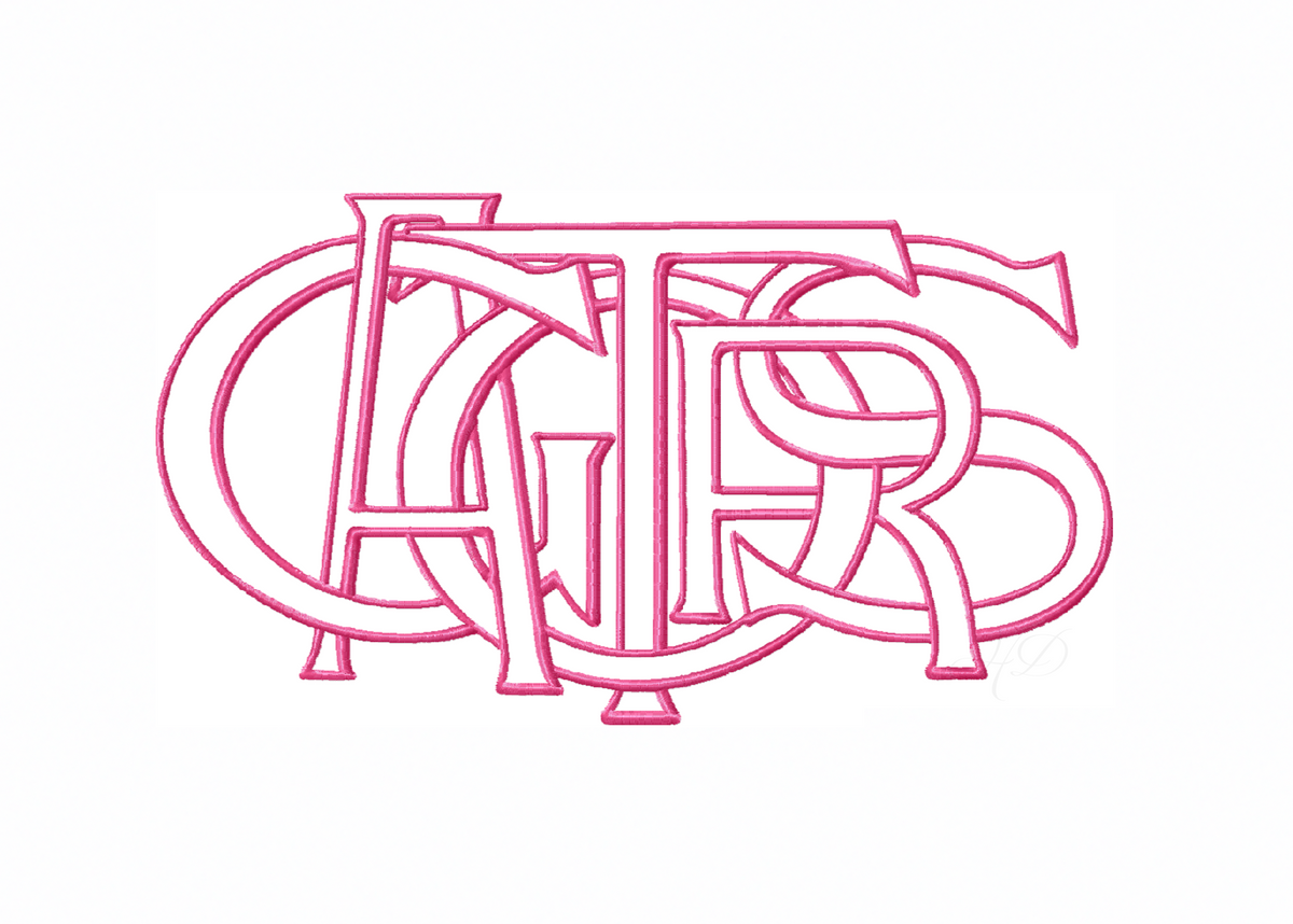 Gators Embroidery Font LayeredType Outline Design – HERRINGTON DESIGN