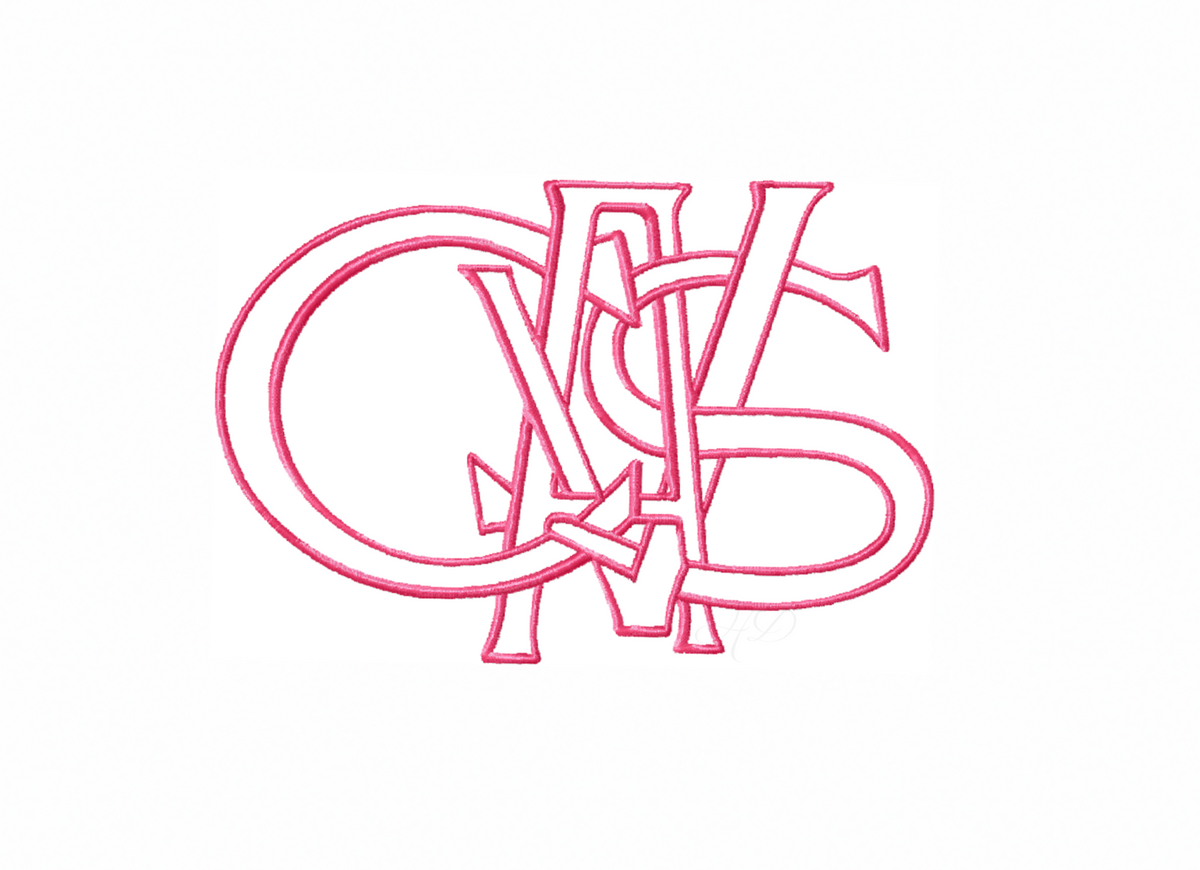 Cavs Embroidery Font LayeredType Outline Design – HERRINGTON DESIGN