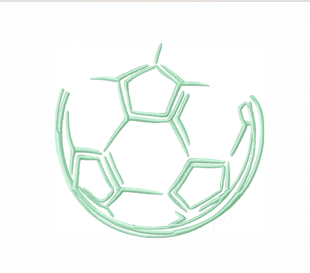 Soccer Frame Embroidery Design – HERRINGTON DESIGN