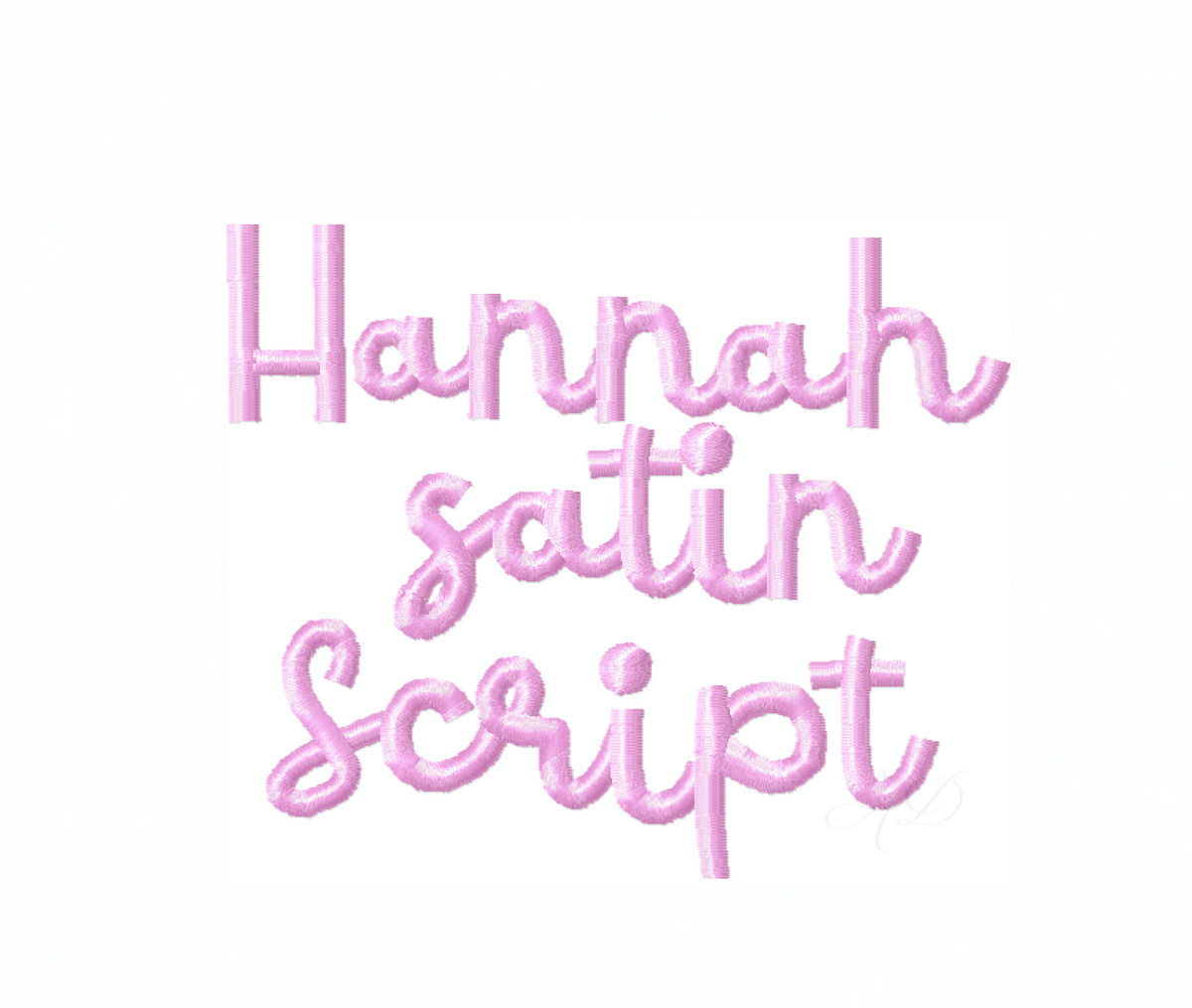 Hannah Satin Embroidery Font – HERRINGTON DESIGN