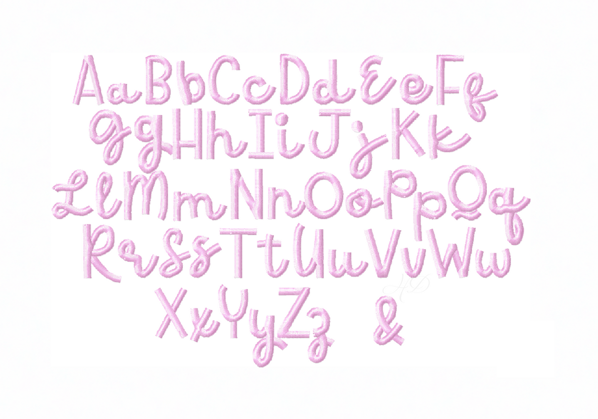 Hannah Satin Embroidery Font – HERRINGTON DESIGN