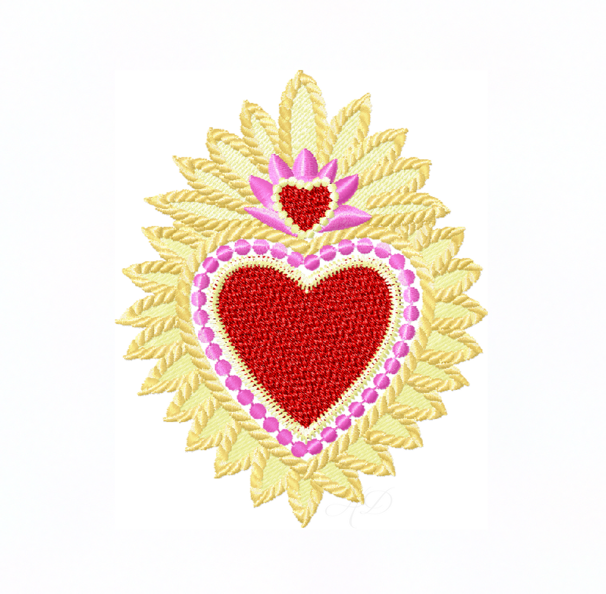 Sacred Heart Emblem Embroidery Design – HERRINGTON DESIGN