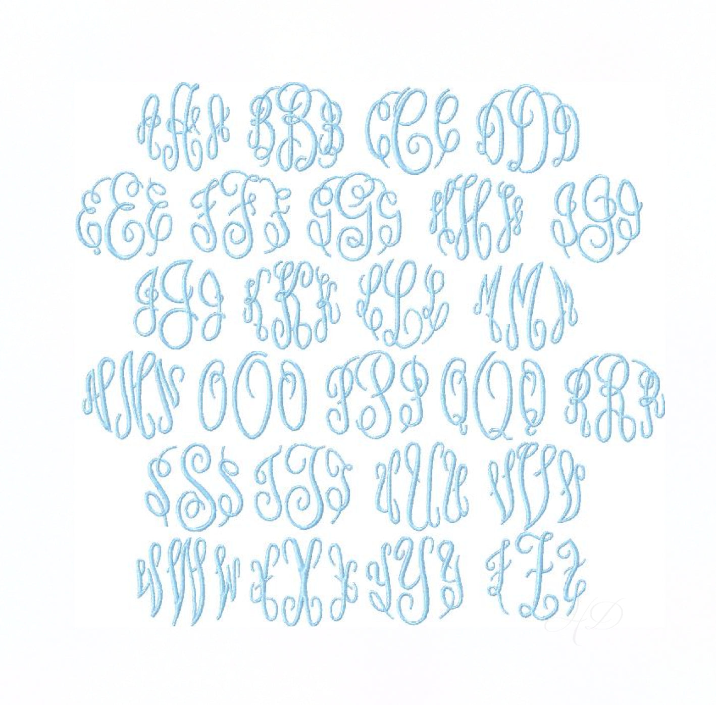 4x4 Satin Master Circle Font Package – HERRINGTON DESIGN