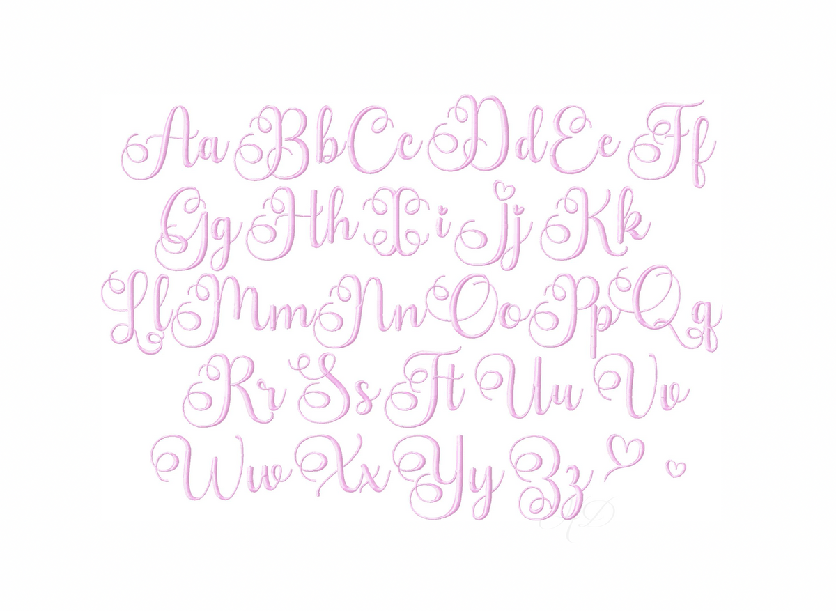 4x4 Small Baubles Script Embroidery Font Package – HERRINGTON DESIGN