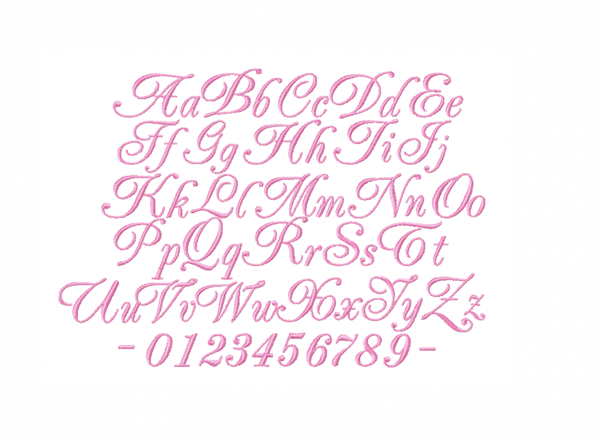 Anna Claire Satin Stitch 4x4 Font – HERRINGTON DESIGN