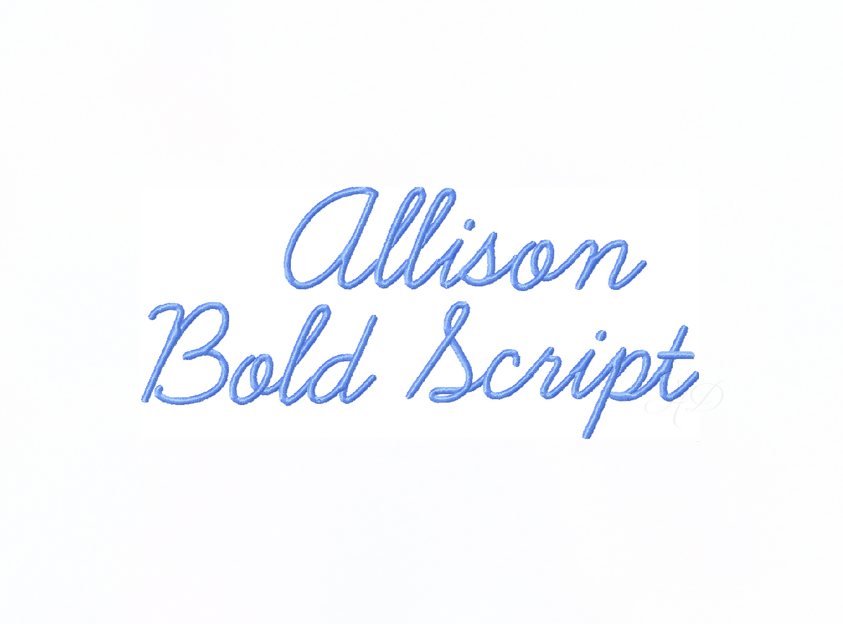 Allison Bold Satin Stitch Embroidery Font – HERRINGTON DESIGN