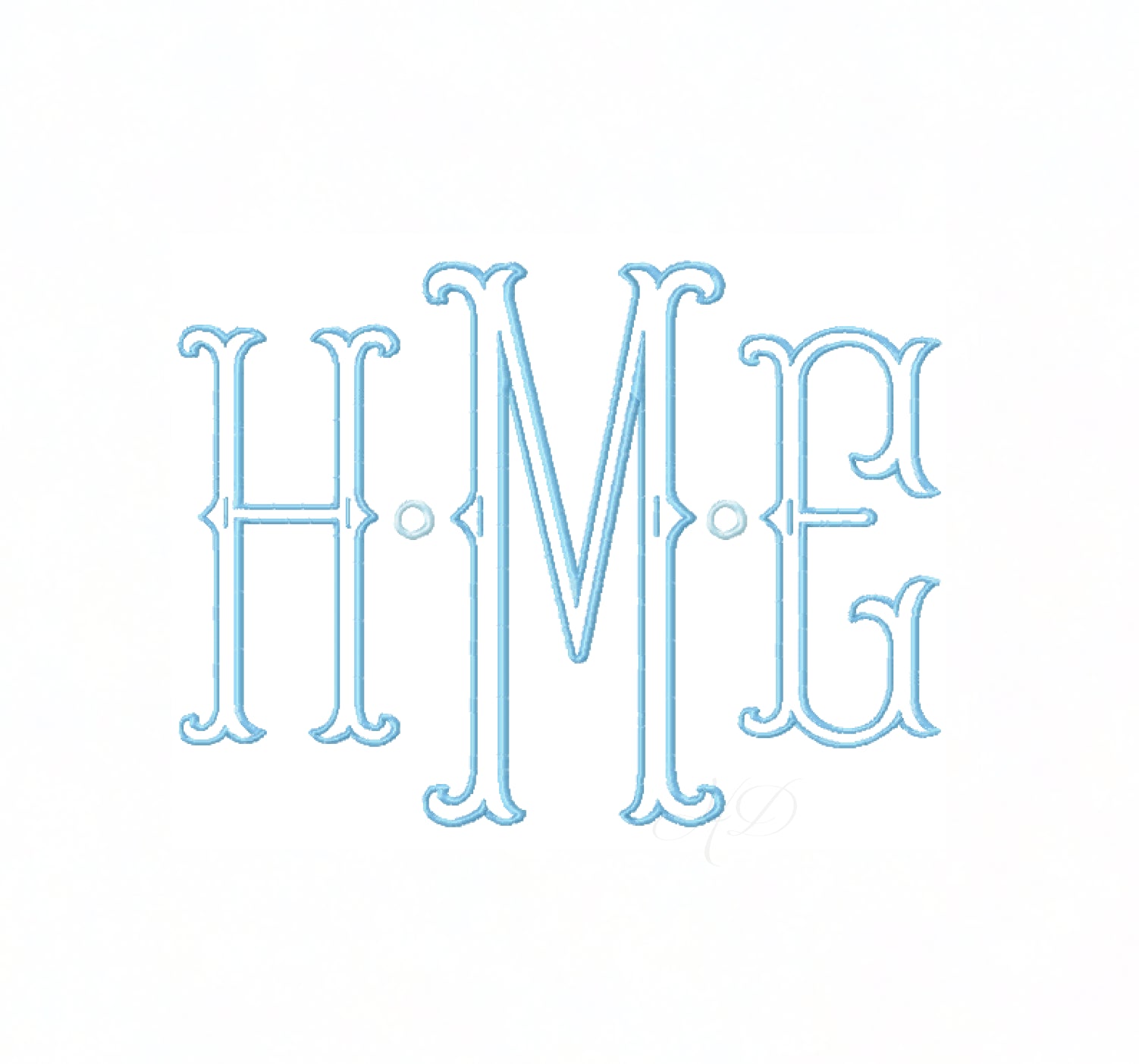 4x4 Two Type Fishtail Outline Satin Stitch Embroidery – HERRINGTON DESIGN