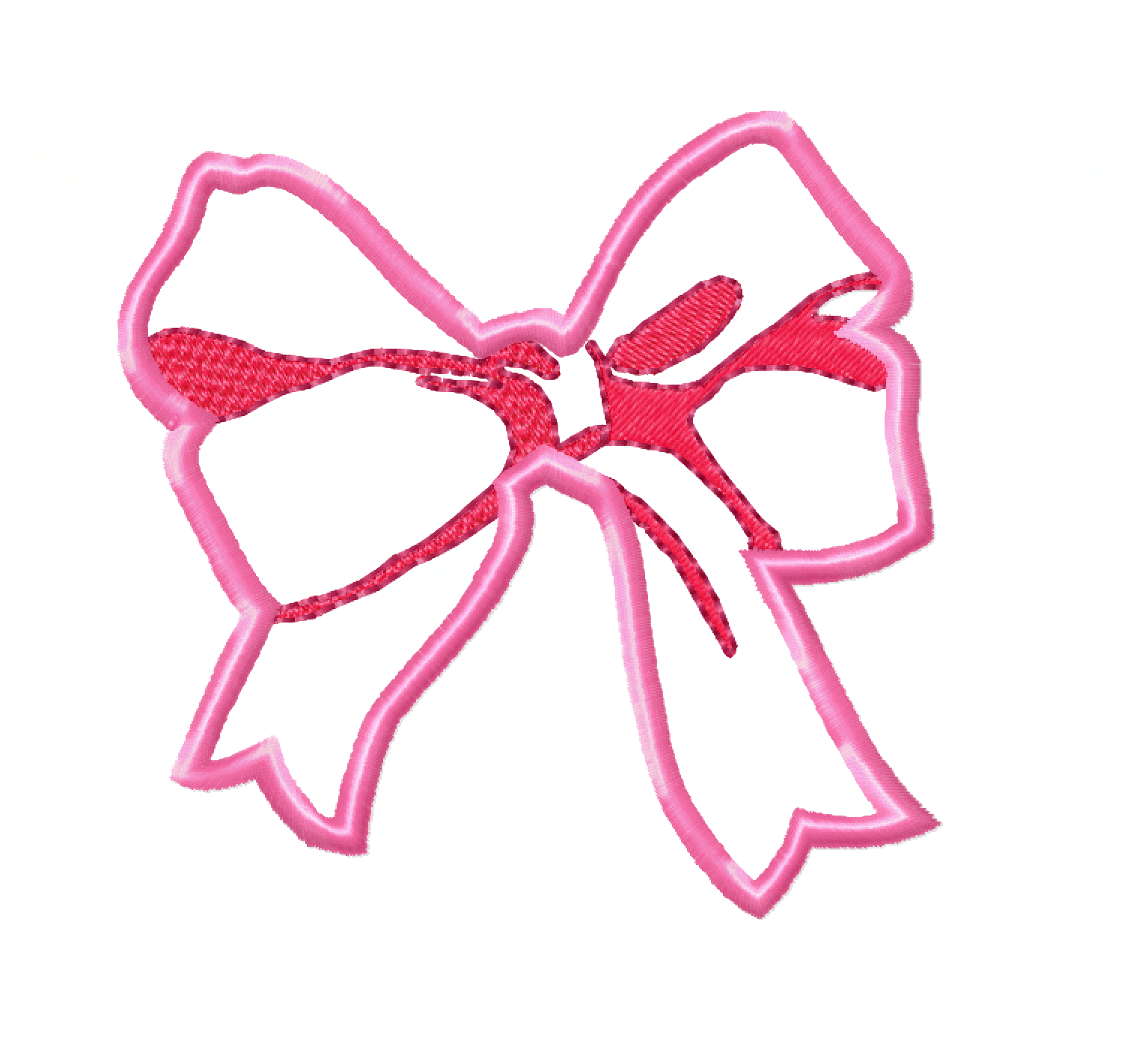 Big Southern Bow Applique Embroidery Machine Design – HERRINGTON DESIGN