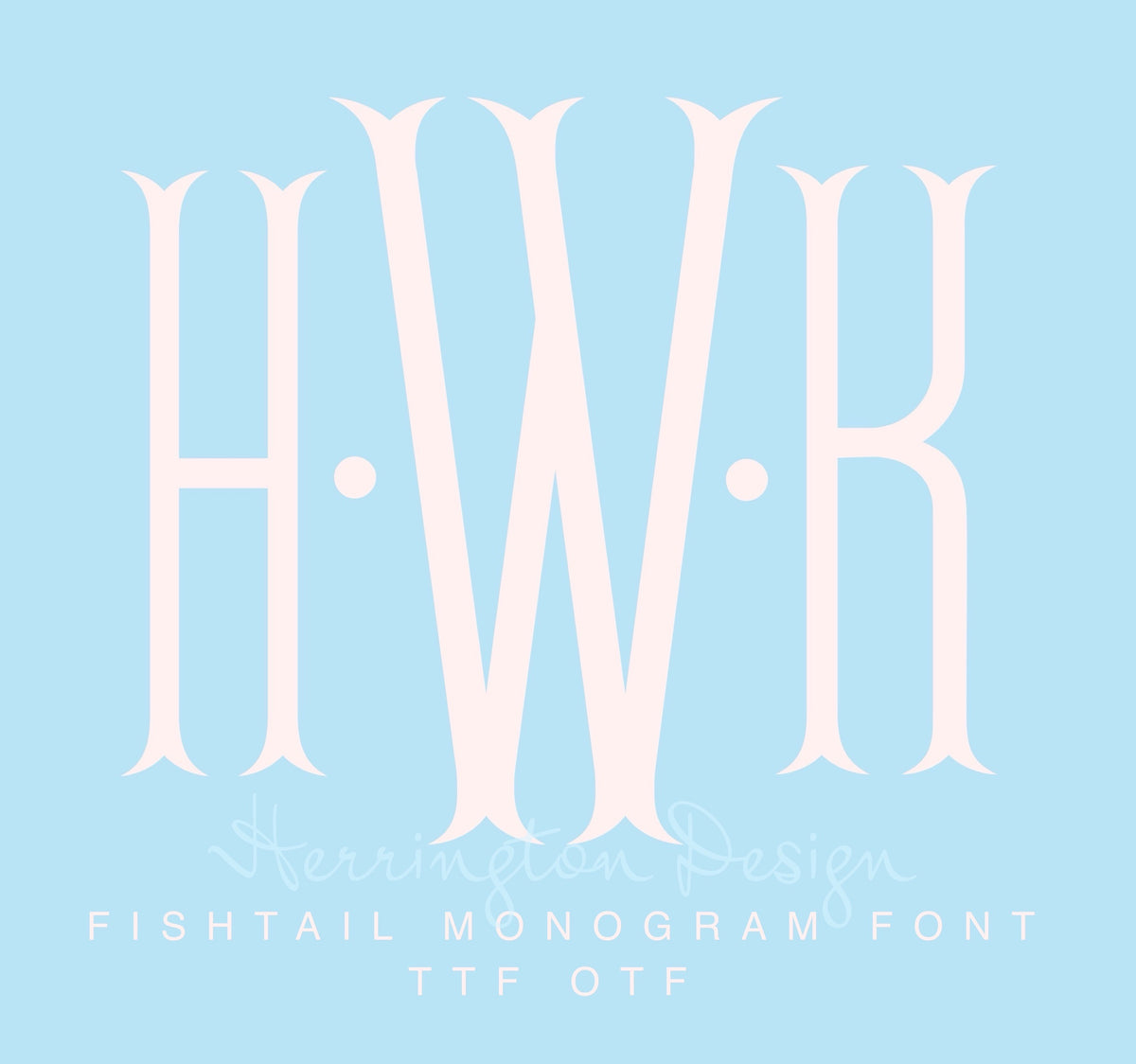 Fishtail Monogram Desktop Font – HERRINGTON DESIGN