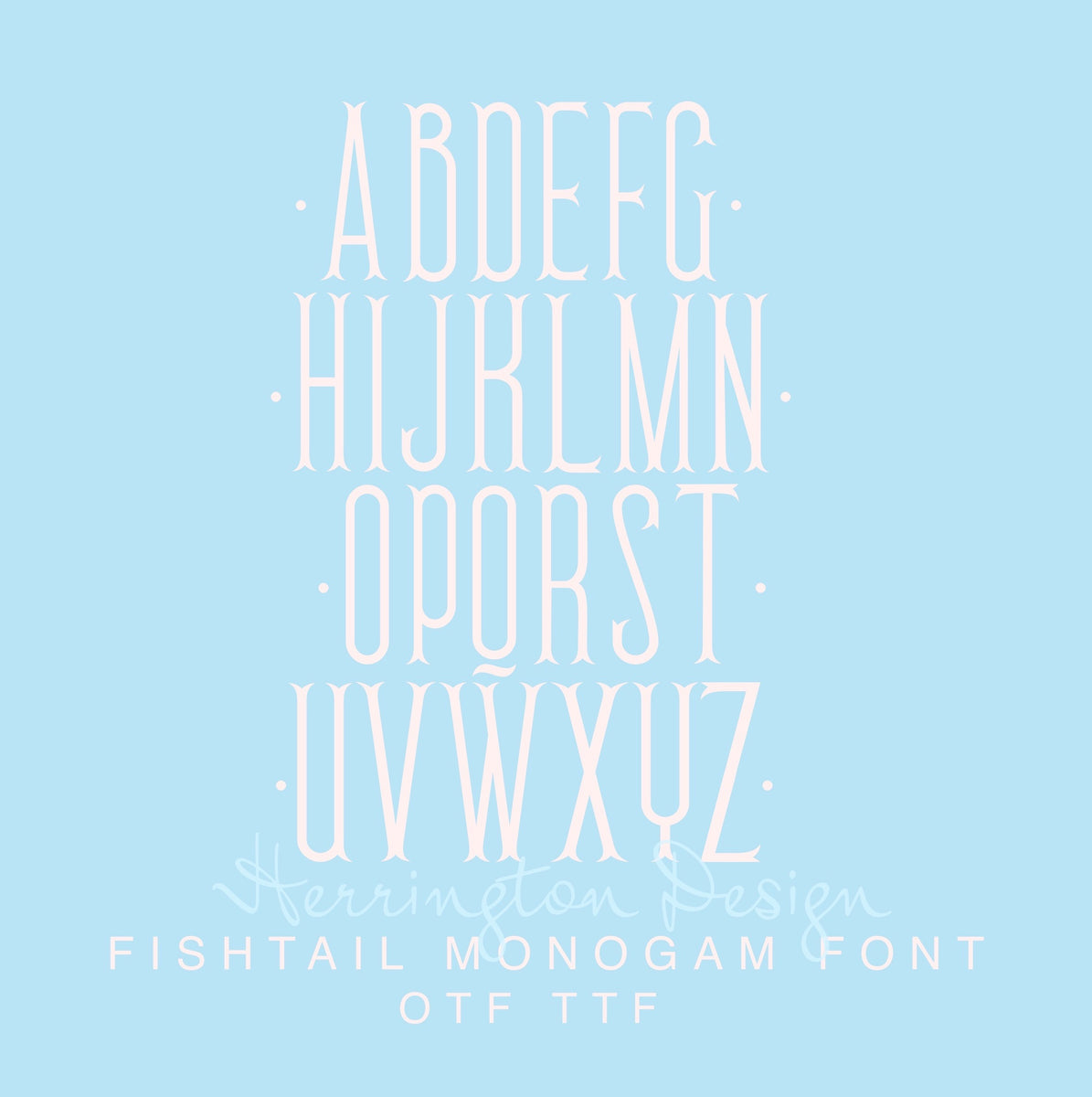 Fishtail Monogram Desktop Font – HERRINGTON DESIGN