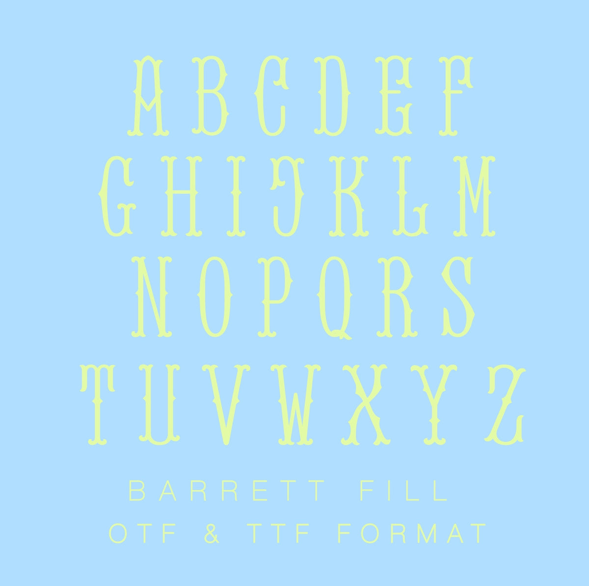 Barrett Fill Desktop Font – HERRINGTON DESIGN