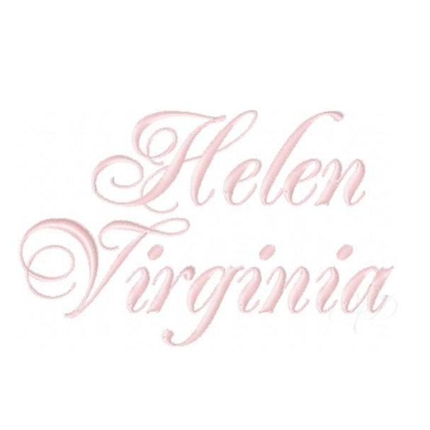 Helen Virginia Embroidery Font – HERRINGTON DESIGN