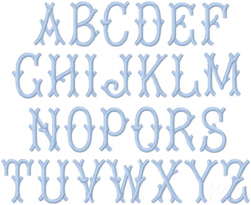 Blair Satin Small Embroidery Font – HERRINGTON DESIGN