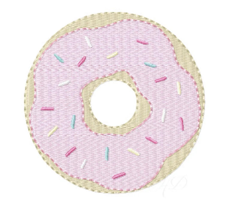 Donut Monogram Embroidery Design – HERRINGTON DESIGN