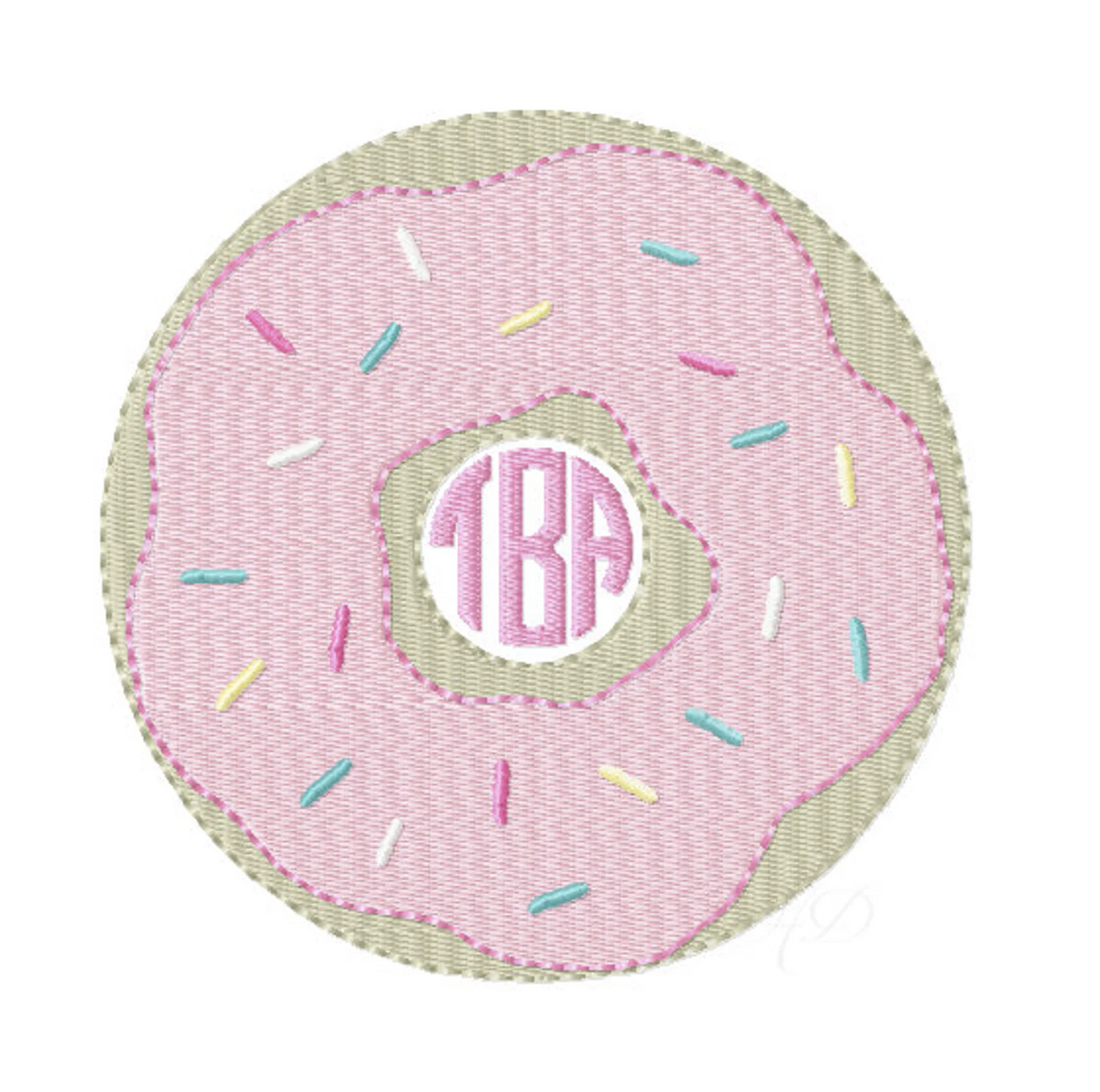 Donut Monogram Embroidery Design – HERRINGTON DESIGN