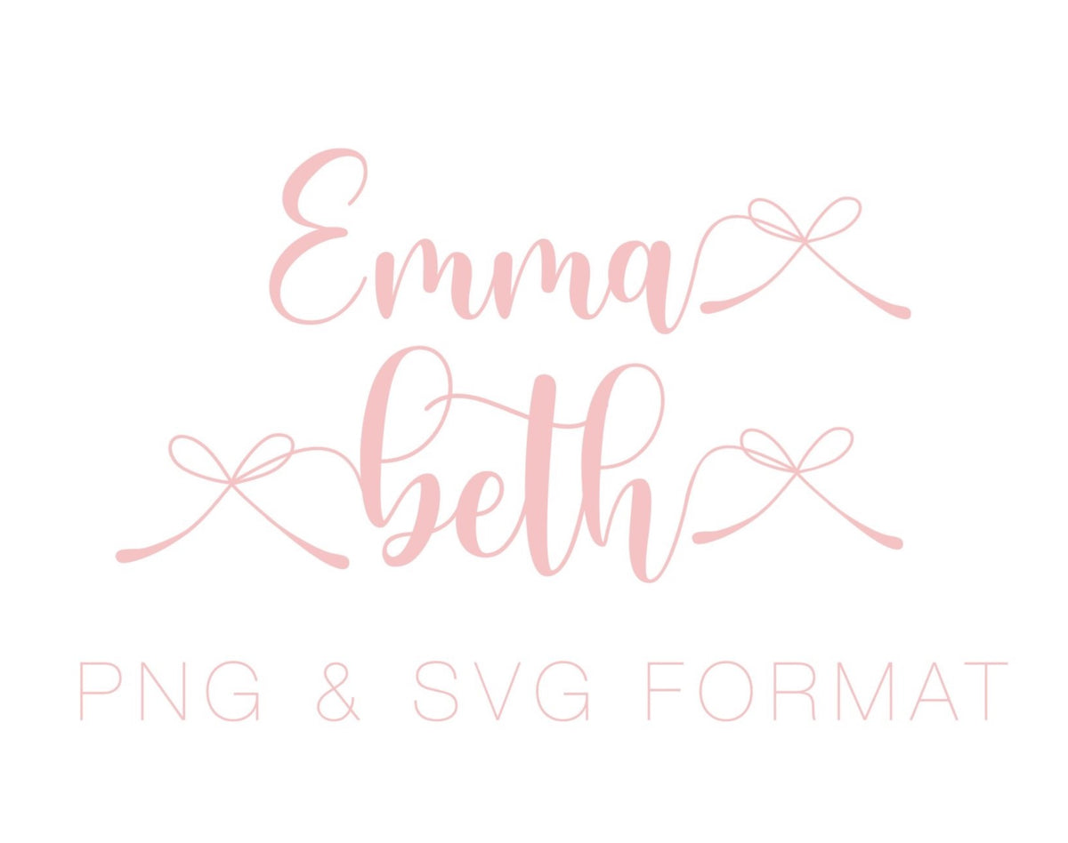 Emma Beth Monogram PDF PNG SVG & EPS Monogram Font – HERRINGTON DESIGN