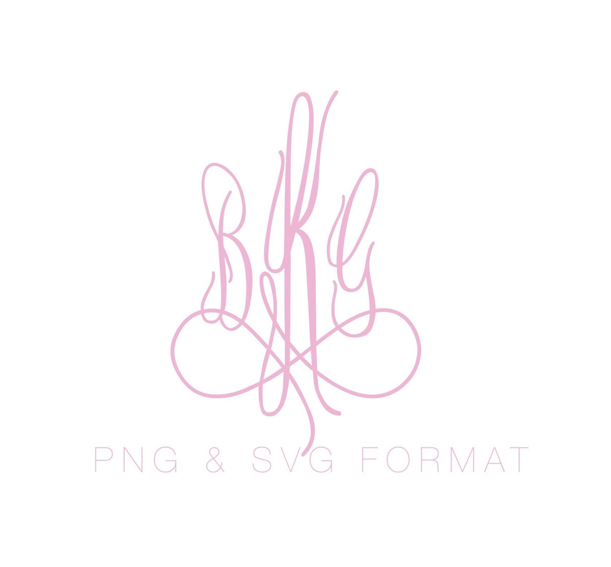 Maggie Script PNG SVG Monogram Font – HERRINGTON DESIGN