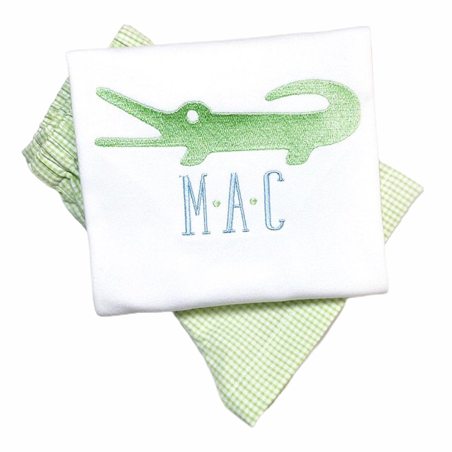 Preppy Alligator Fill Embroidery Design – HERRINGTON DESIGN