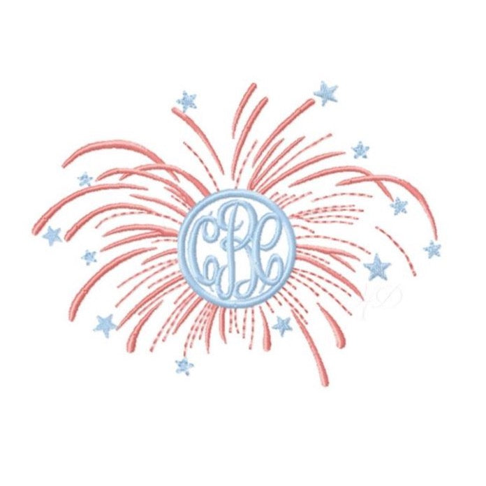 Fireworks July 4th Embroidery Design – HERRINGTON DESIGN