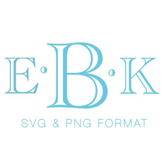 Ryan Open PNG & SVG Cricut Monogram Font – HERRINGTON DESIGN