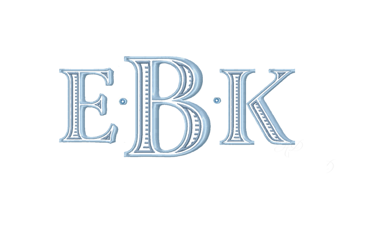 Ryan Ribbed Open Satin Small Embroidery Font – HERRINGTON DESIGN