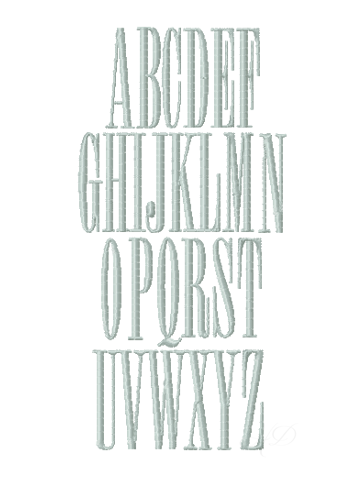 Edie Gray Satin Embroidery Font – HERRINGTON DESIGN