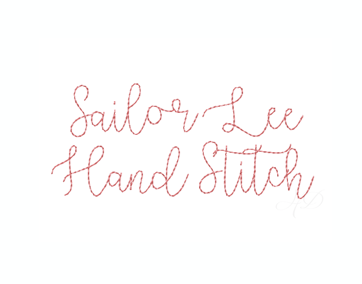 Cursive Stitch Font