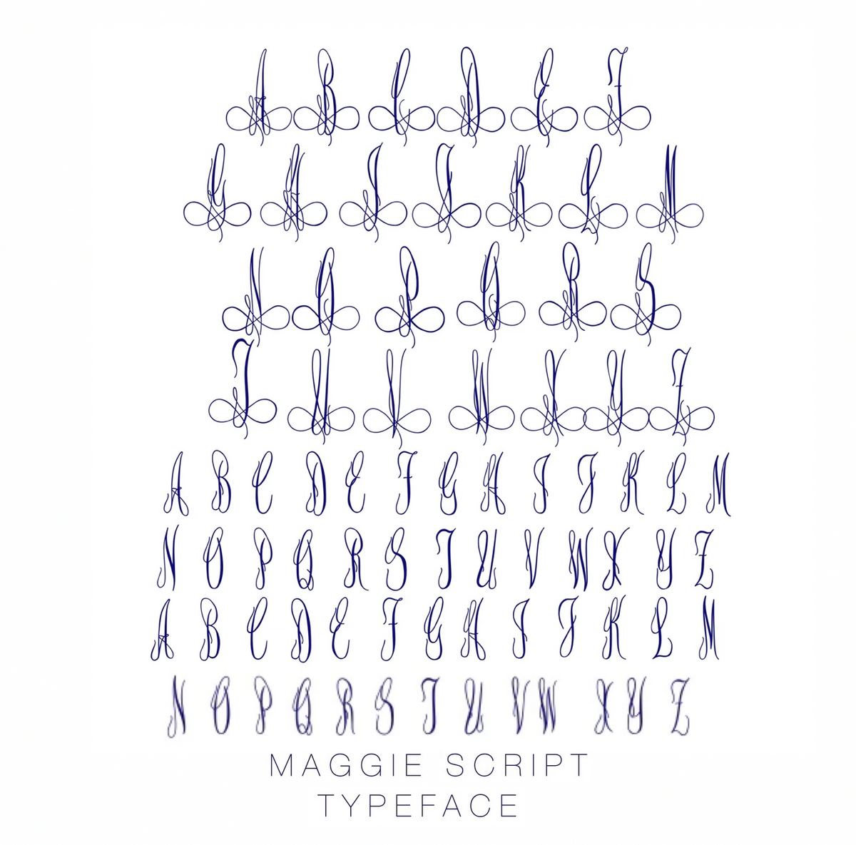 Maggie Script TYPEFACE FONT – HERRINGTON DESIGN