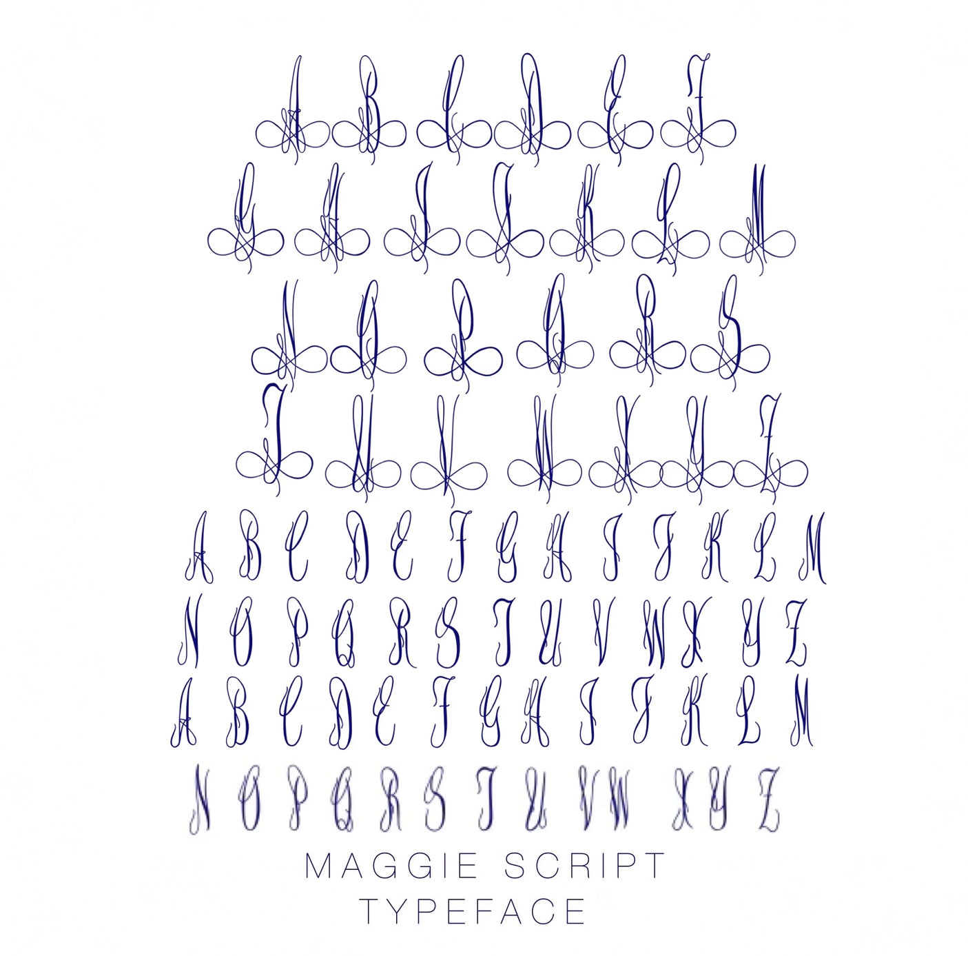 Maggie Script TYPEFACE FONT – HERRINGTON DESIGN