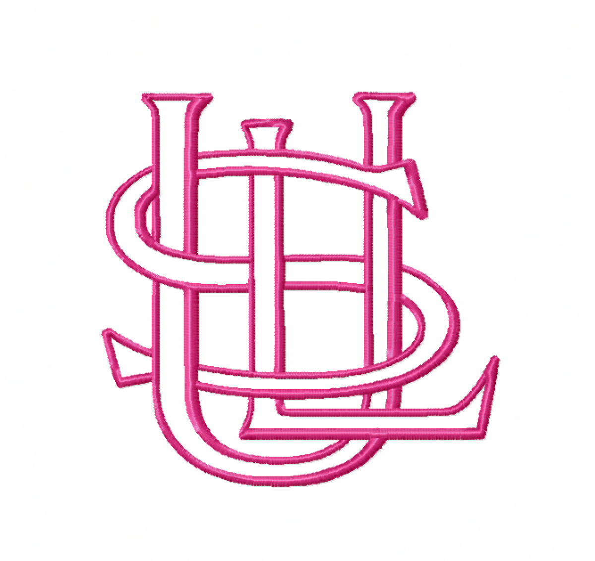 LSU Embroidery Font LayeredType Outline Font – HERRINGTON DESIGN
