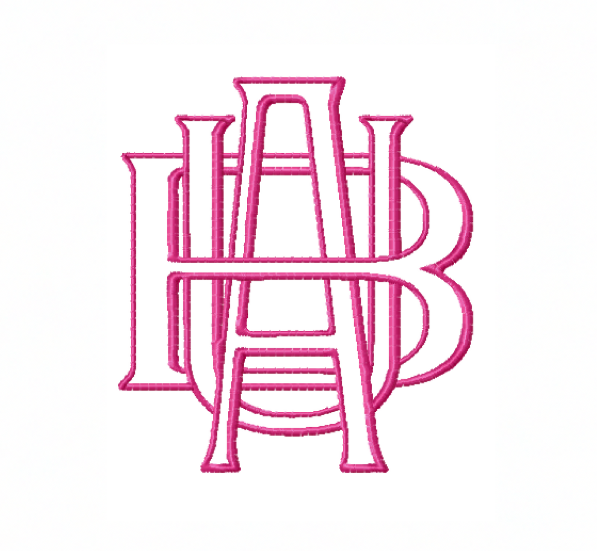 AUB Auburn Embroidery Font LayeredType Outline Font – HERRINGTON DESIGN