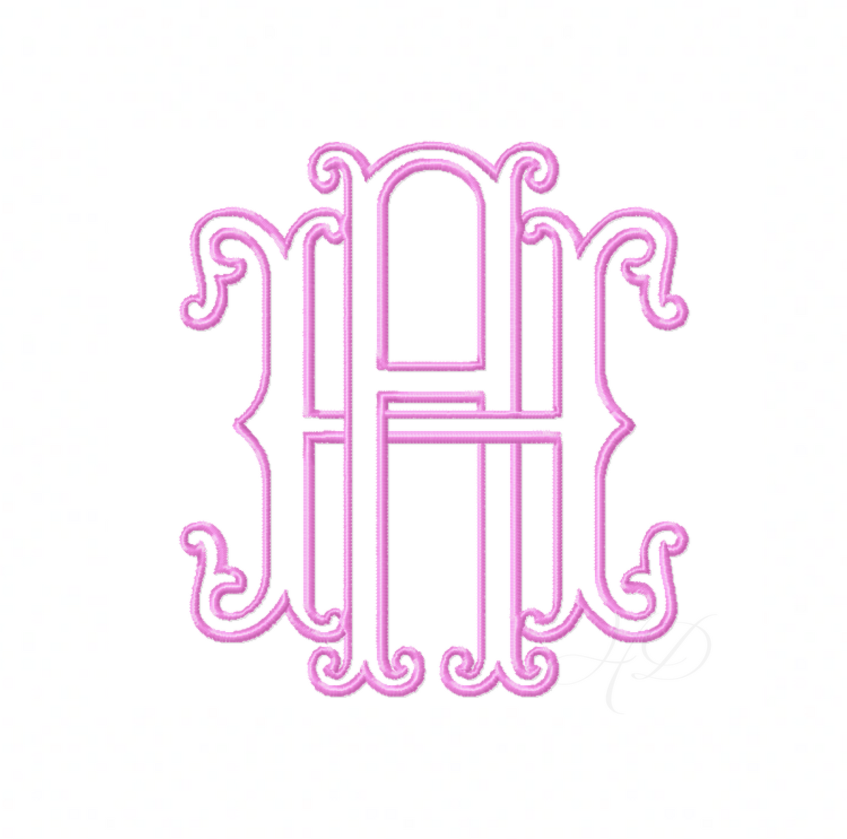 Intertwined Monogram Applique Fonts