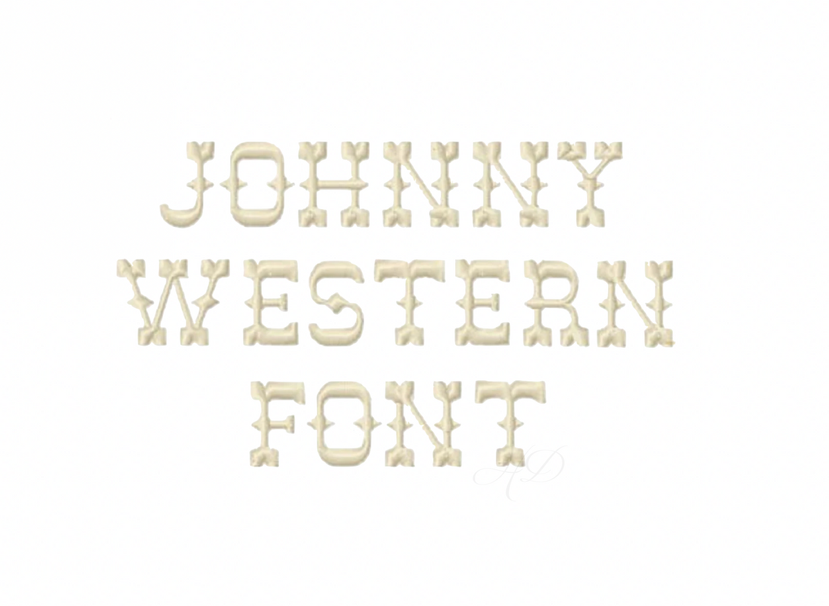1/2" Satin Stitch Johnny Embroidery Font – HERRINGTON DESIGN