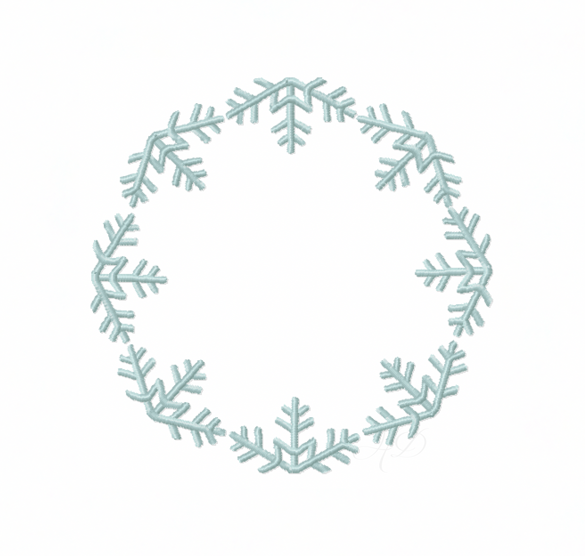 Snow Flake Frame Embroidery Design – HERRINGTON DESIGN