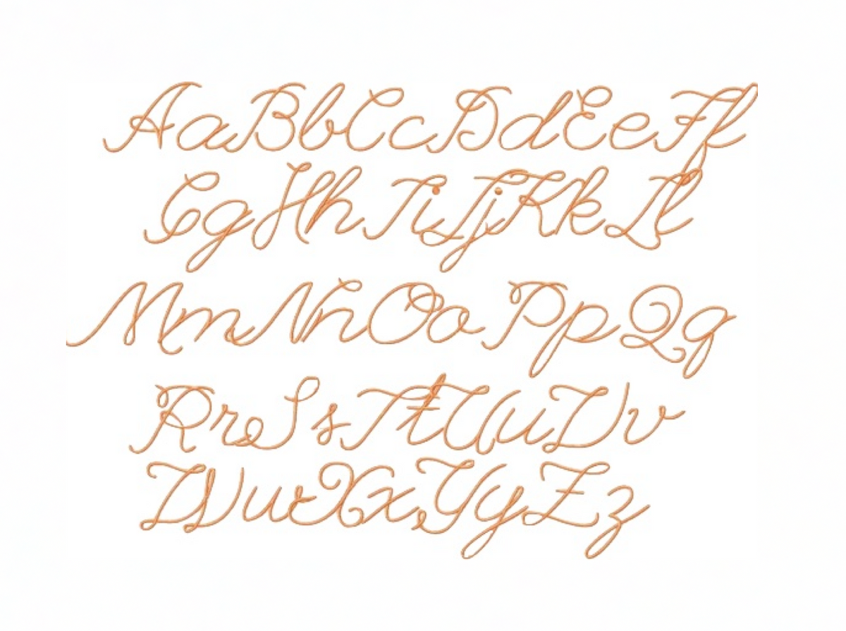 1.5" Clementine Embroidery Font – HERRINGTON DESIGN