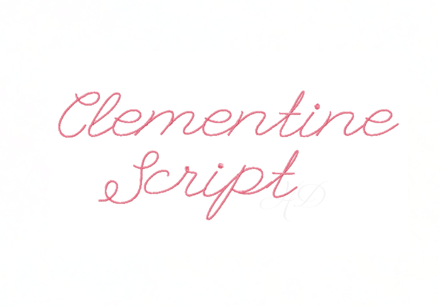 1.5" Clementine Embroidery Font – HERRINGTON DESIGN