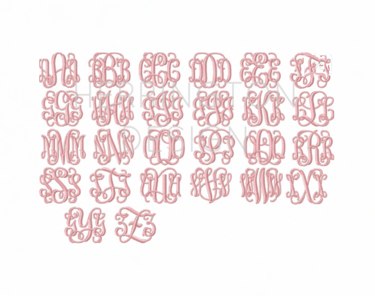 Grace Fill Bold Embroidery Font – HERRINGTON DESIGN