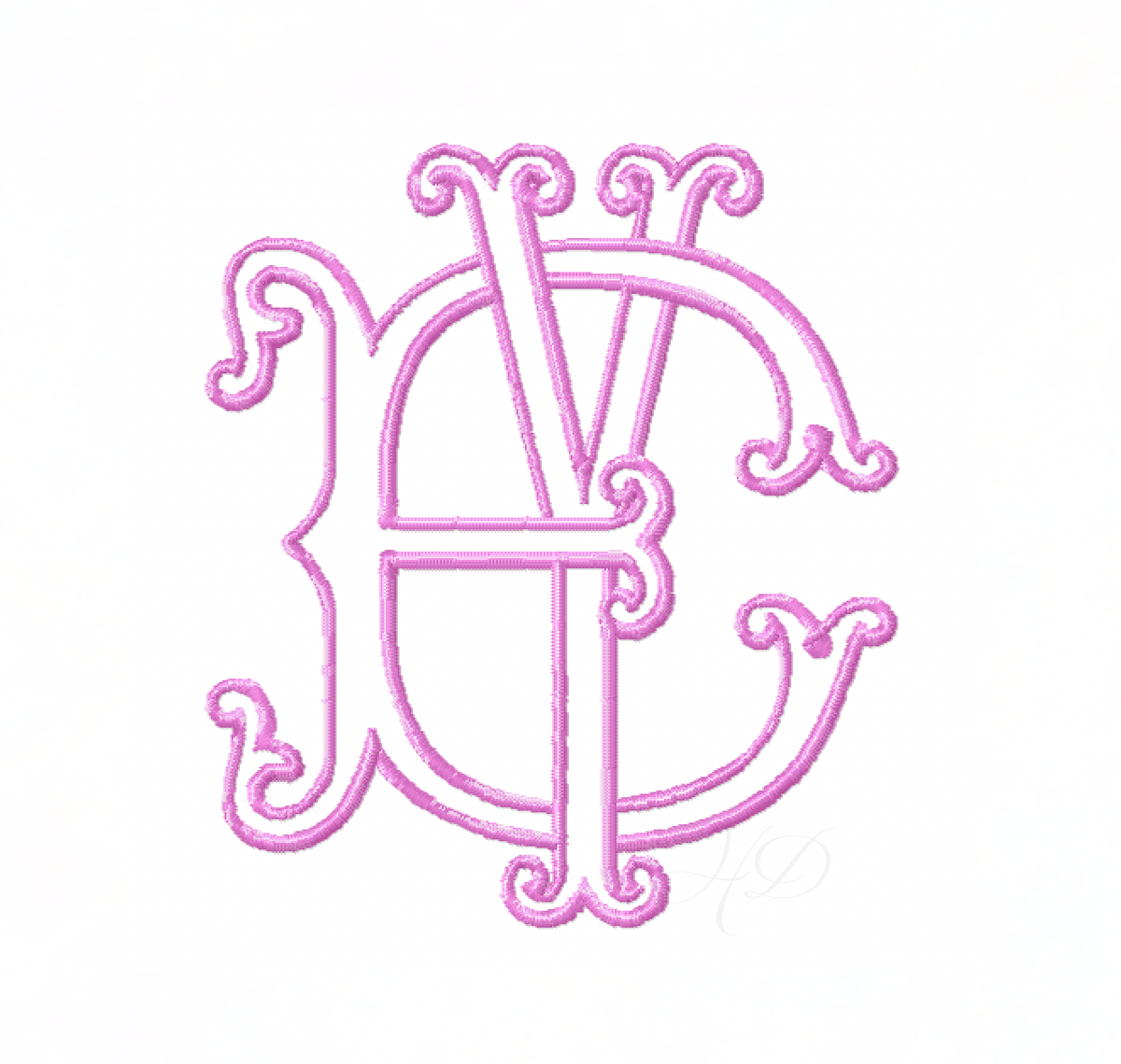 3.5" Y Sutton Layered Outline Embroidery Font – HERRINGTON DESIGN